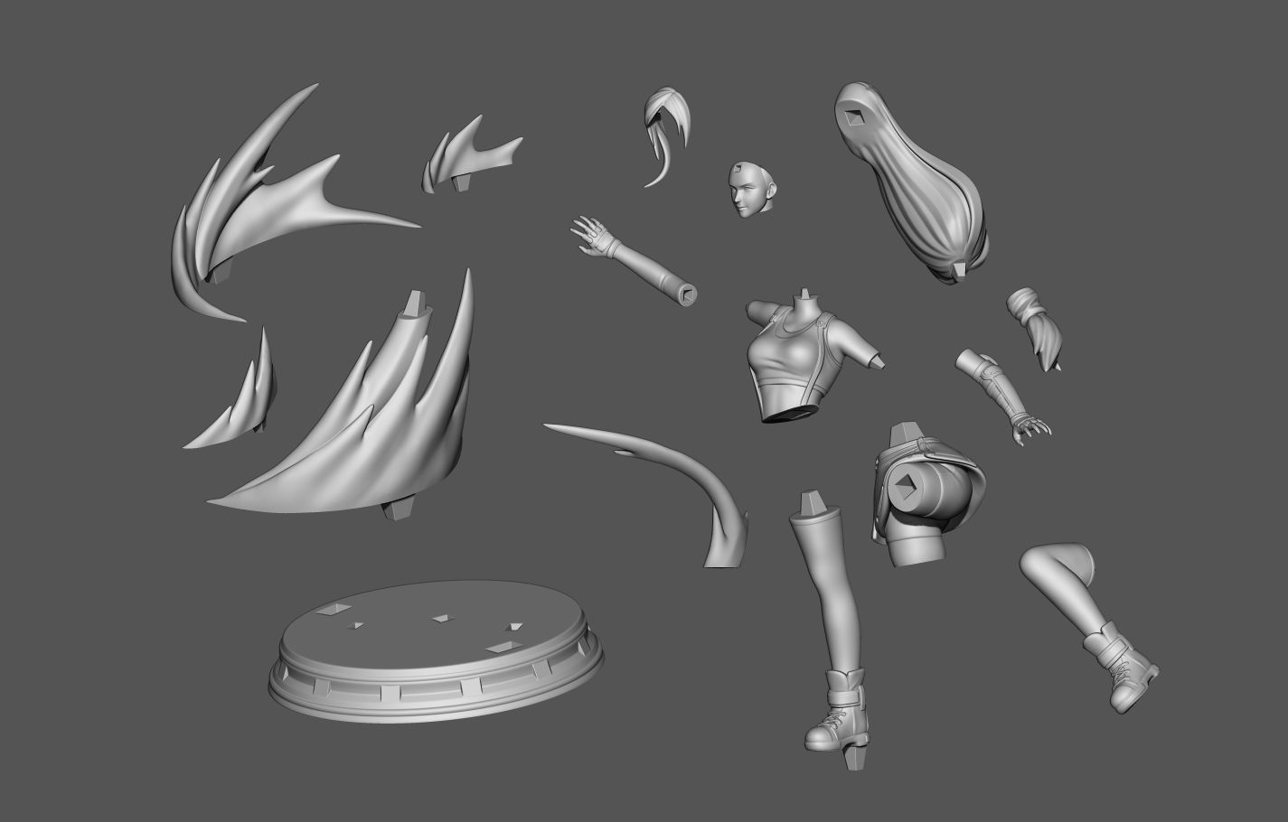 Tifa Lockhart - Final Fantasy 7 3D model 3D printable | CGTrader