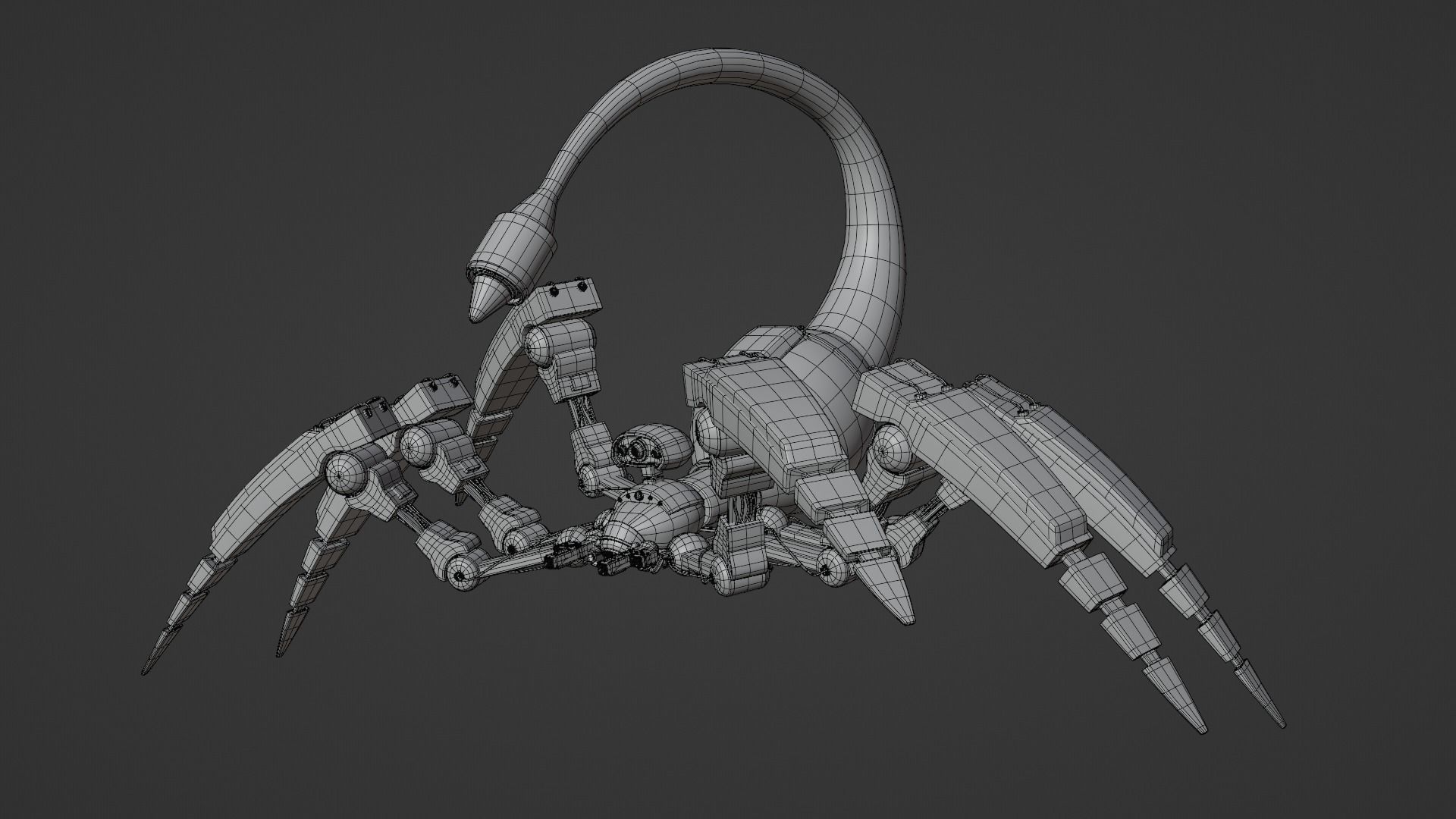 3D model Mecha Spider Scorpion VR / AR / low-poly | CGTrader