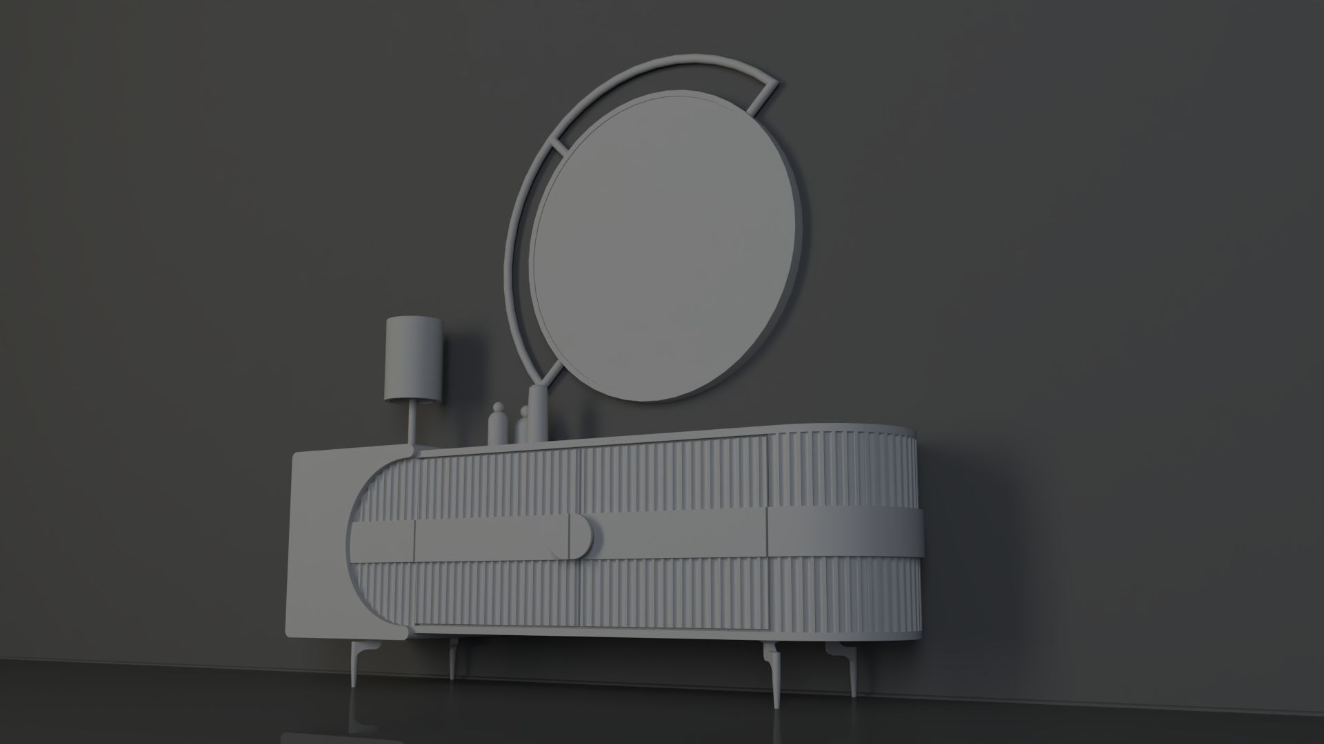 Vanity Dressing Table free 3D model | CGTrader