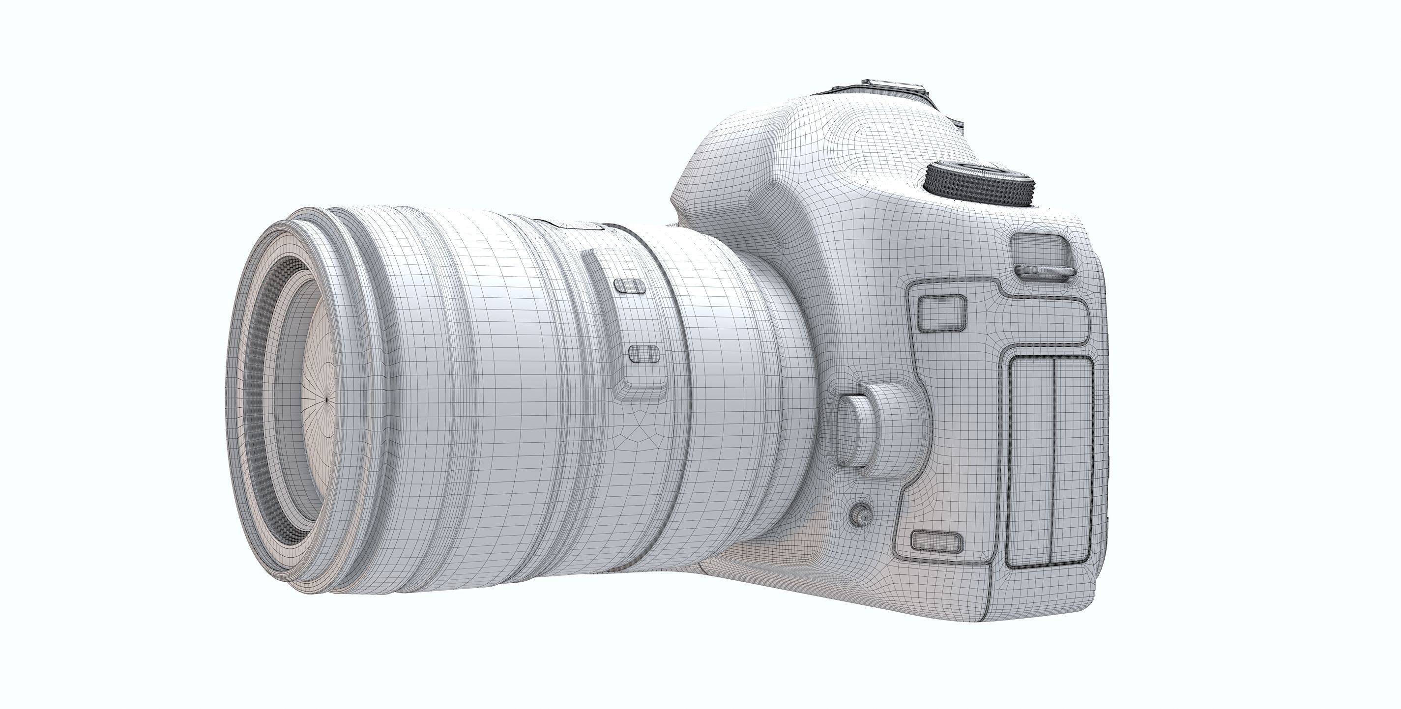 Camera canon eos mark ii 3D model | CGTrader