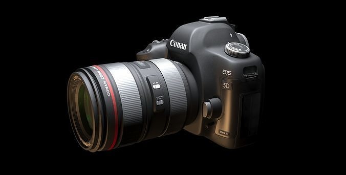 Camera canon eos mark ii 3D model | CGTrader