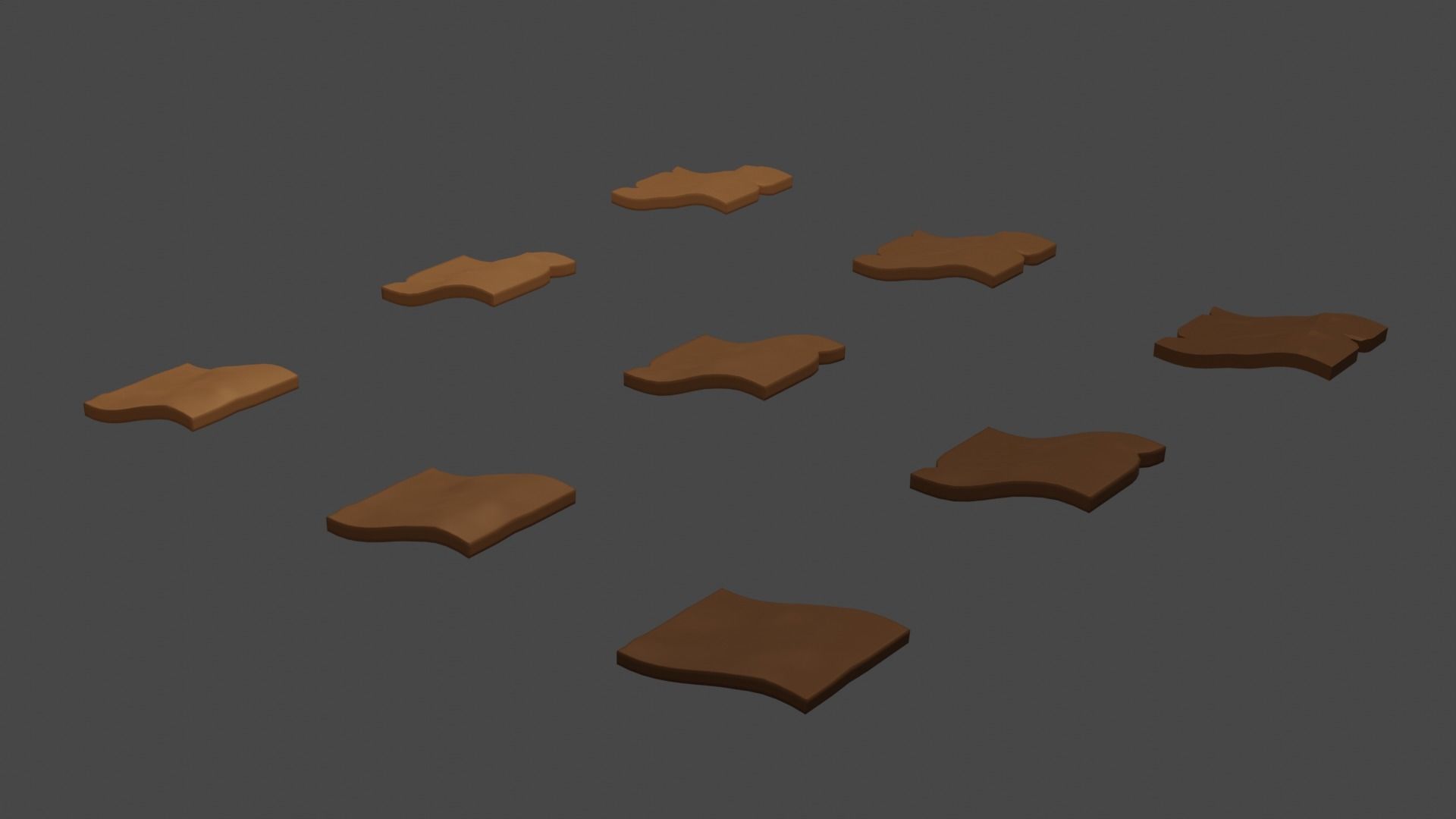 3D model Low Poly Roof Tiles VR / AR / low-poly | CGTrader