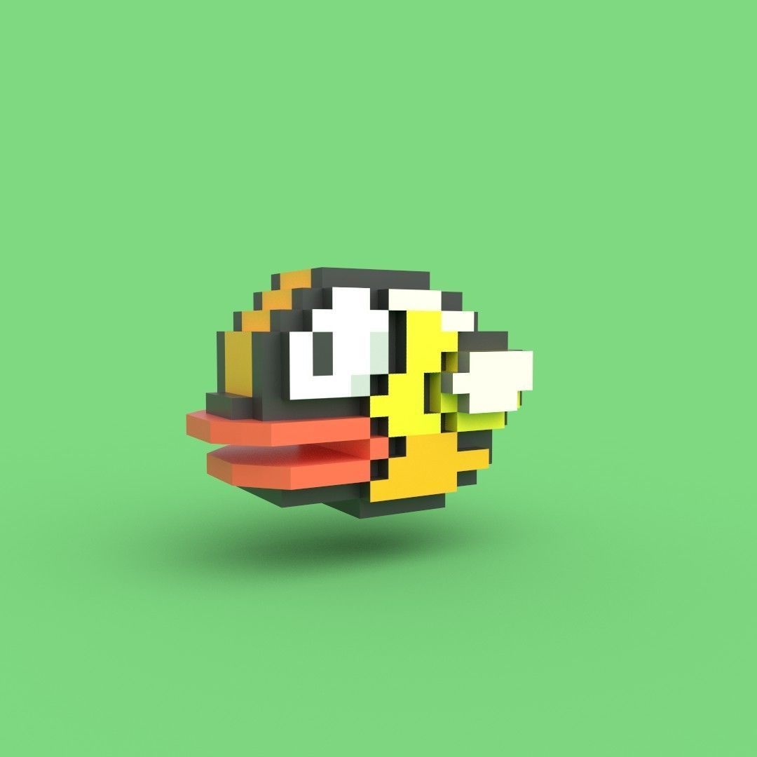 3D model Flappy Bird 3D VR / AR / low-poly | CGTrader
