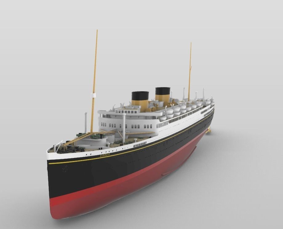 MV GEORGIC 1931 last White Star Line ship printable model 3D model 3D ...