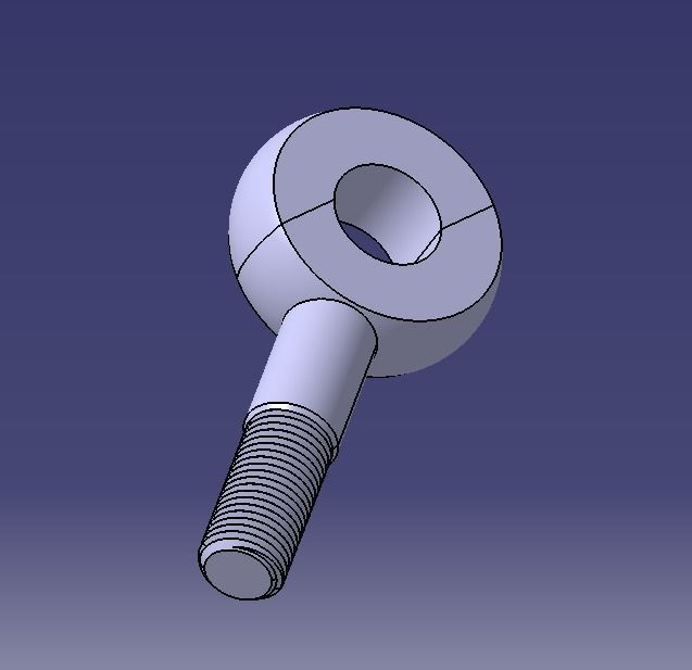 M48 Eye Bolt 3D model 3D printable | CGTrader