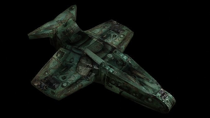 Garbage Spaceship 3D model | CGTrader