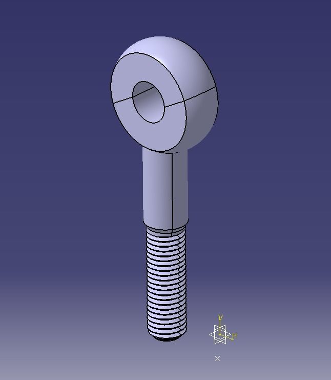 M16 Eye Bolt 3D model 3D printable | CGTrader