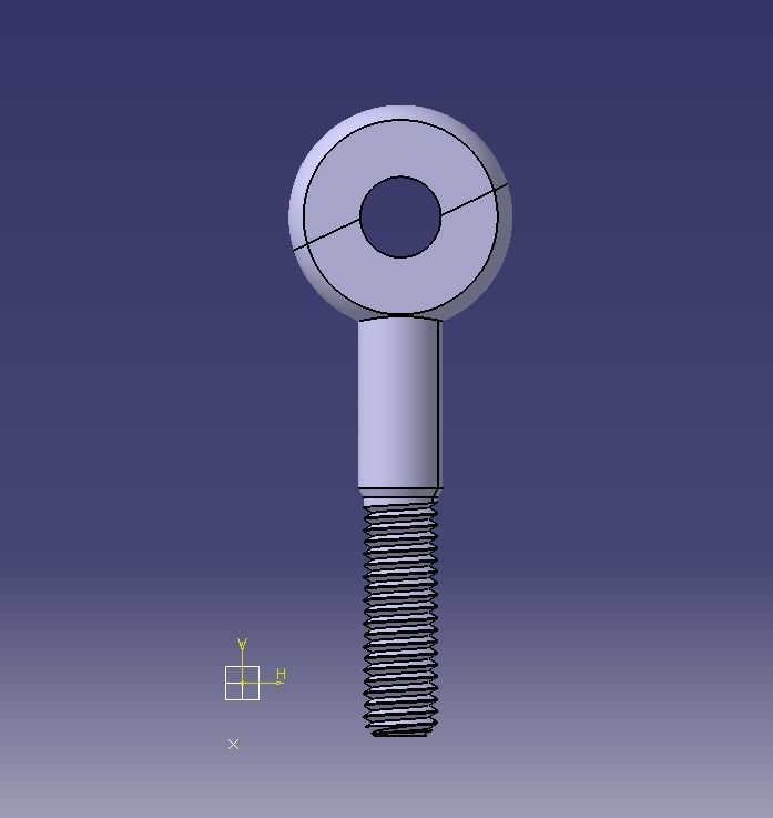 M14 Eye Bolt 3D model 3D printable | CGTrader