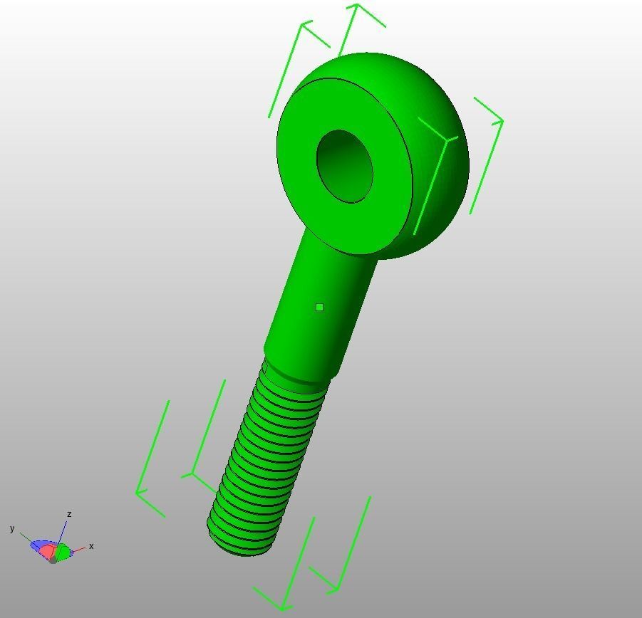 M14 Eye Bolt 3D model 3D printable | CGTrader