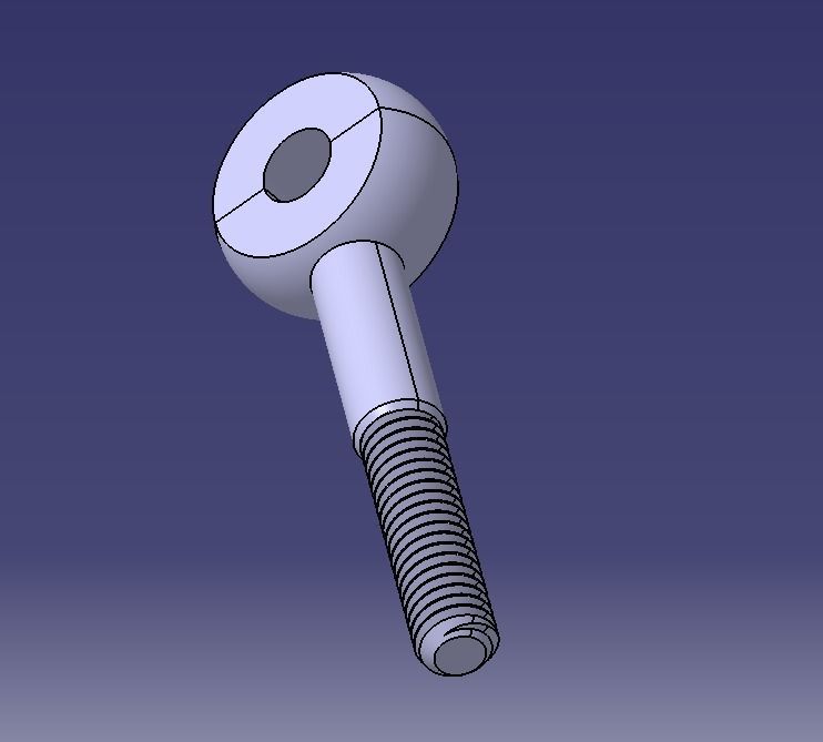 M8 Eye Bolt 3D model 3D printable | CGTrader