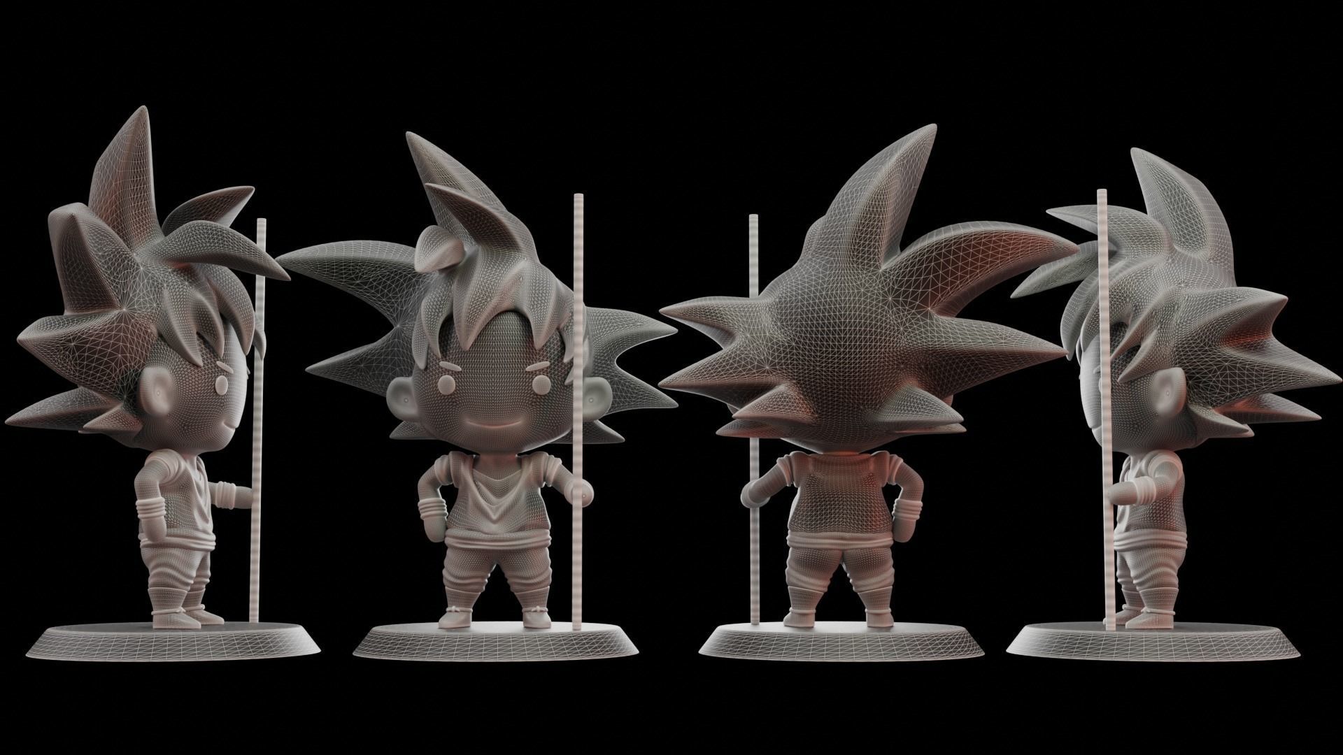 Goku Chibi - Dragon Ball 3D model 3D printable | CGTrader