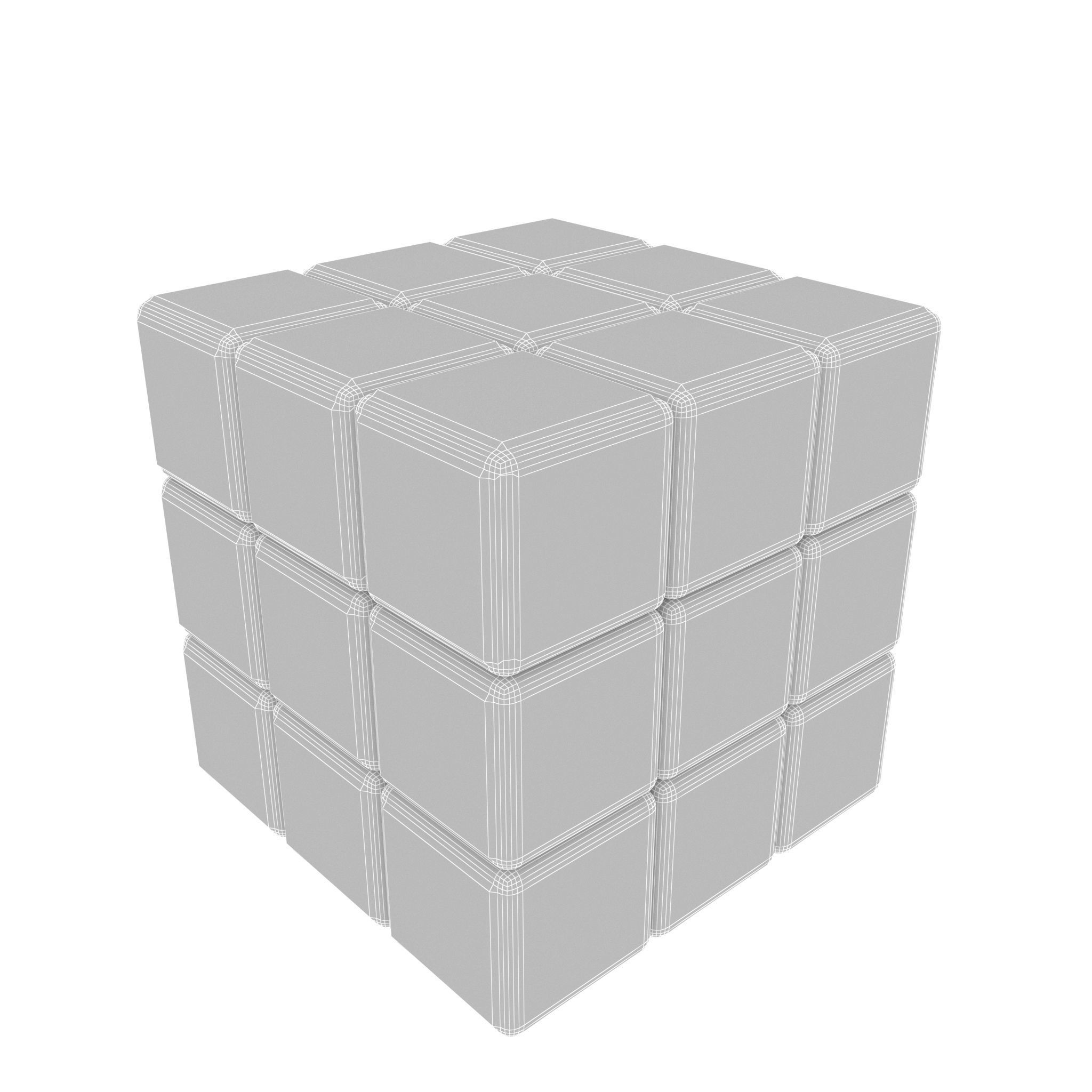 3D model RUBIK S CUBE 3D MODEL VR / AR / low-poly | CGTrader