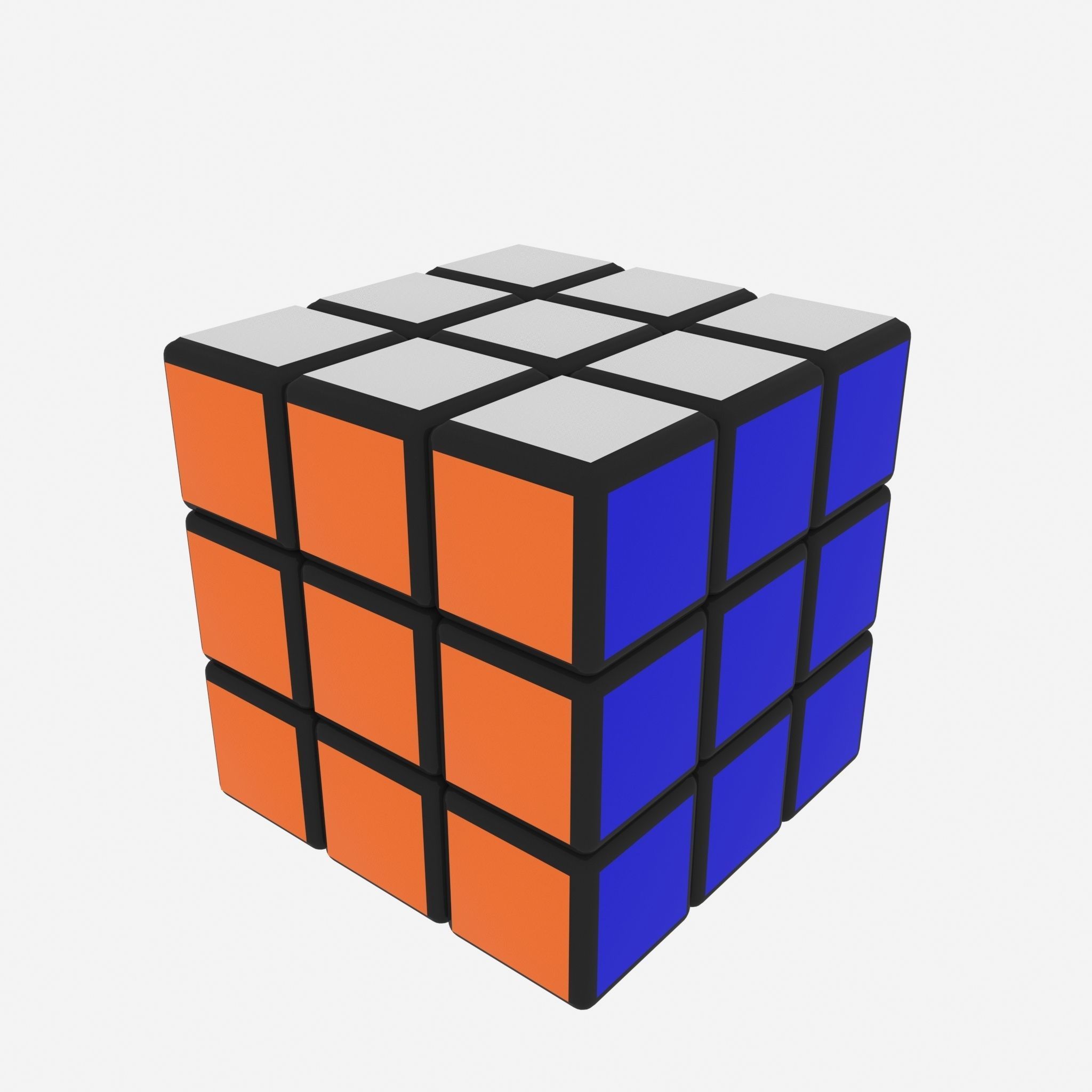 3D model RUBIK S CUBE 3D MODEL VR / AR / low-poly | CGTrader