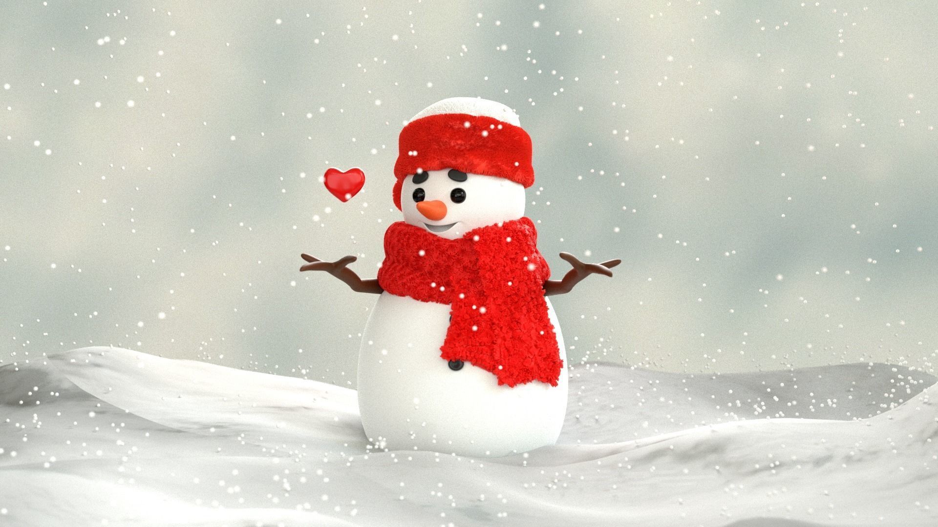Animated Snowman Collection | CGTrader