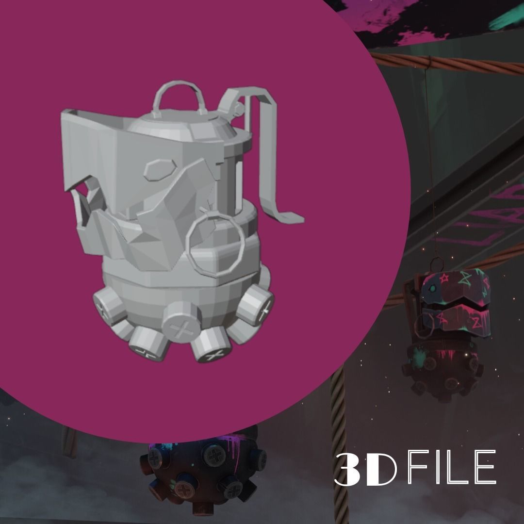 JINX BOMB FROM ARCANE LEAGUE OF LEGENDS ACESSORIES - STL FILE 3D model ...