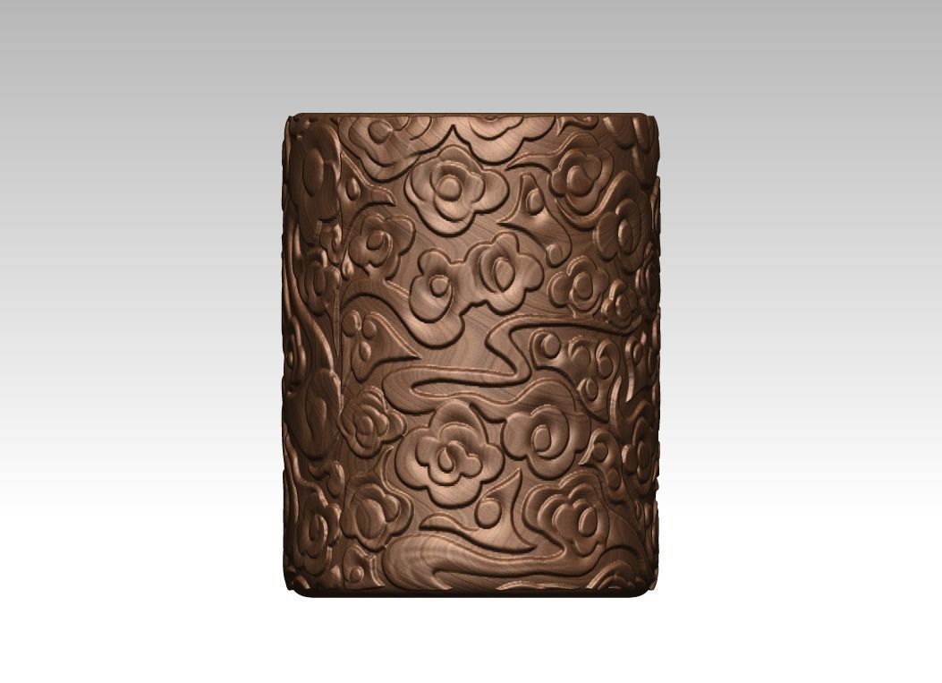 Carving drawing pen cylinder design 3D printing pen cylinder STL 3D ...