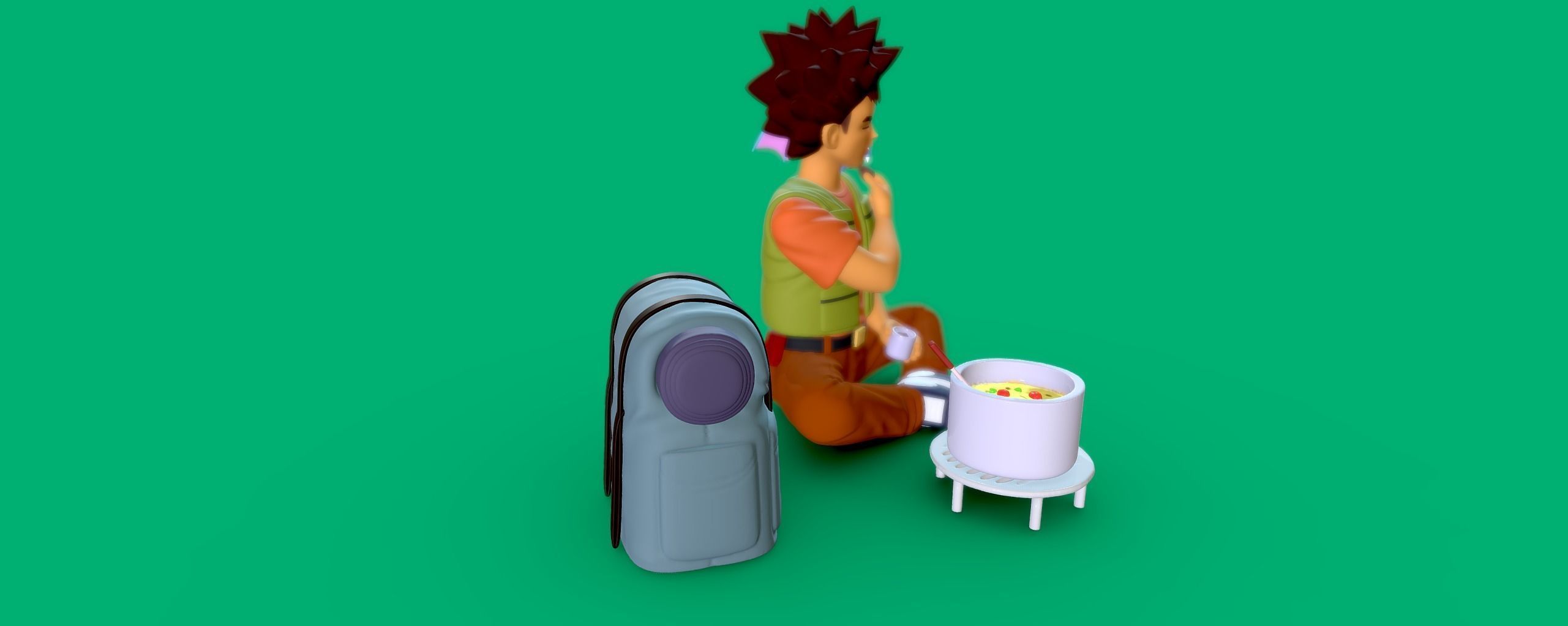 Brock cooking - Pokemon - 3D PRINT 3D model 3D printable | CGTrader