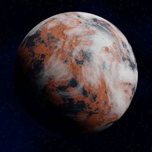 sand planet free 3D model | CGTrader