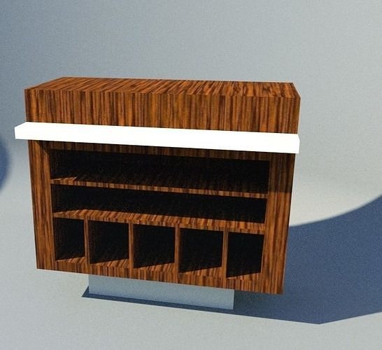 Reception Counter 3D model | CGTrader