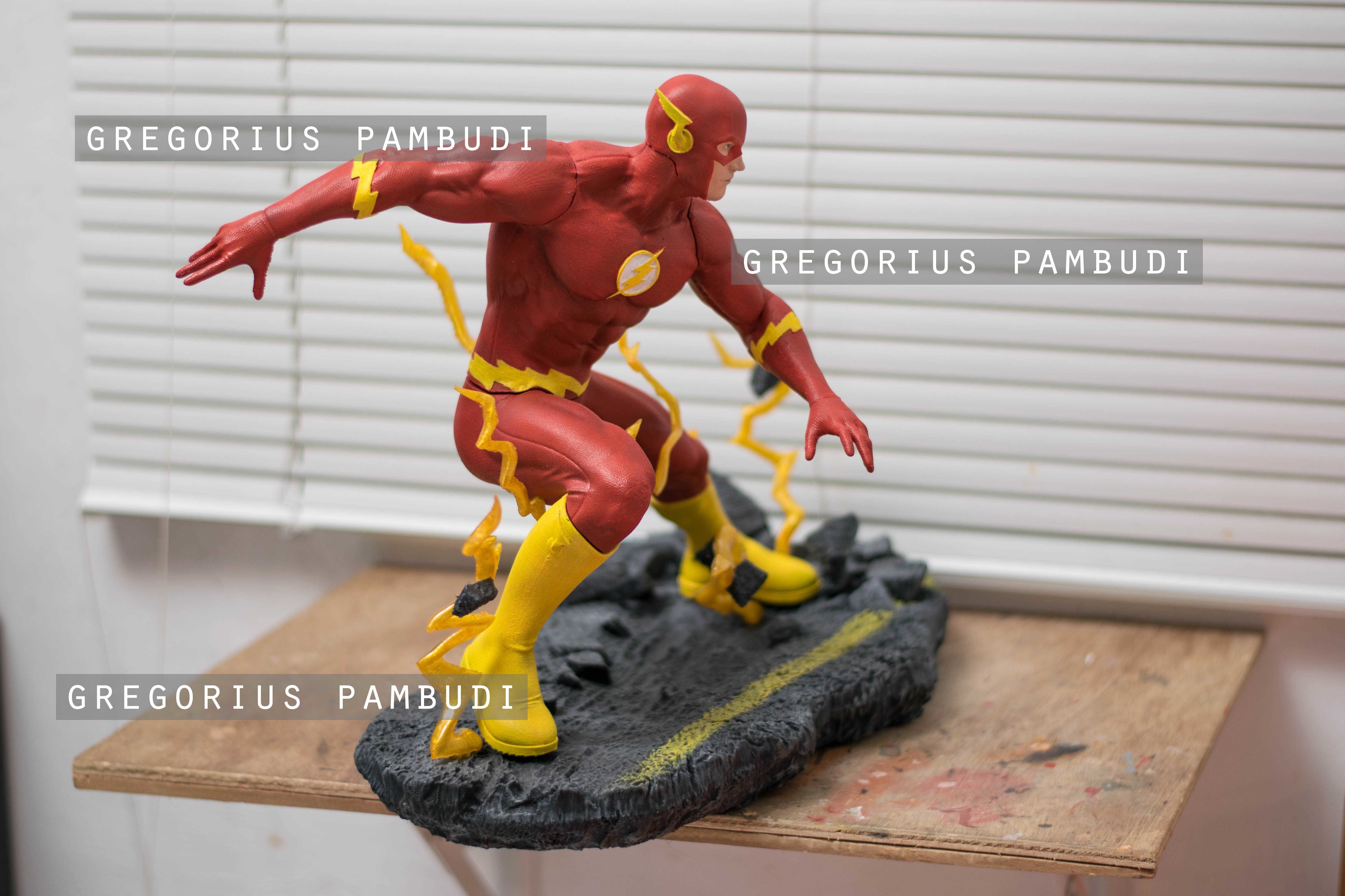 The Flash Fan Art Statue 3d Printable 3D model 3D printable | CGTrader