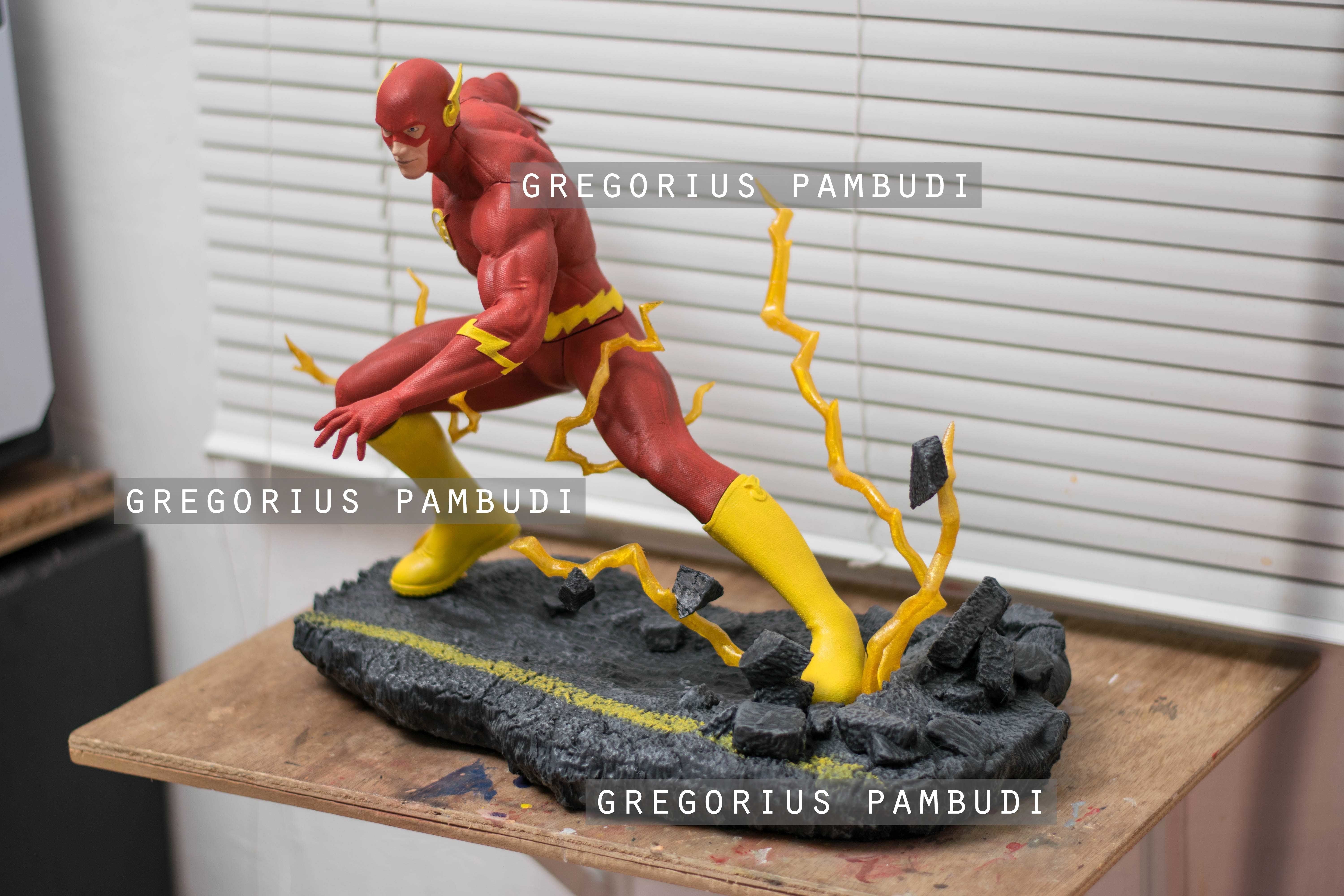The Flash Fan Art Statue 3d Printable 3D model 3D printable | CGTrader