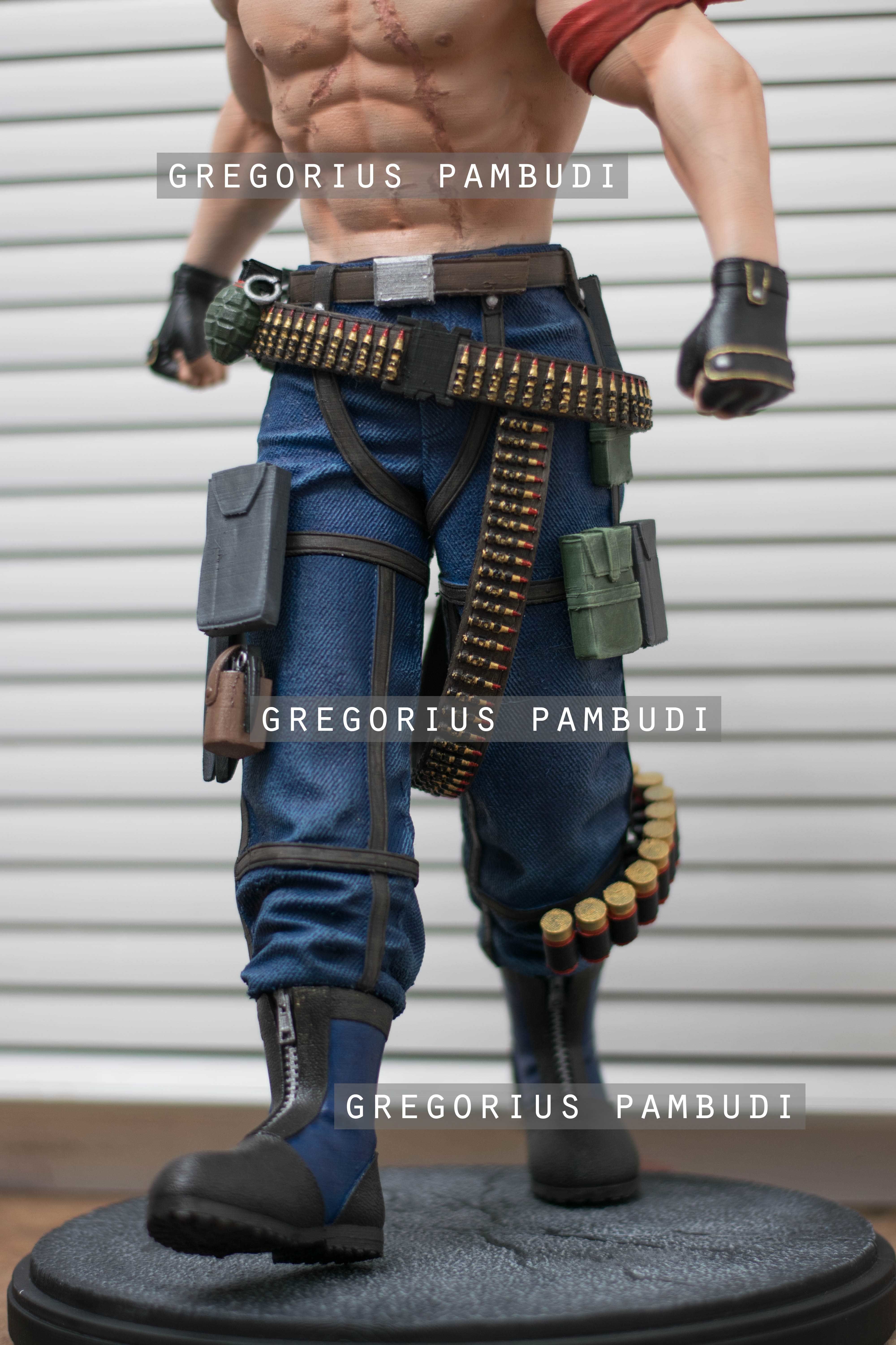 Tekken Bryan Fury Fan Art Statue 3d Printable 3D model 3D printable ...