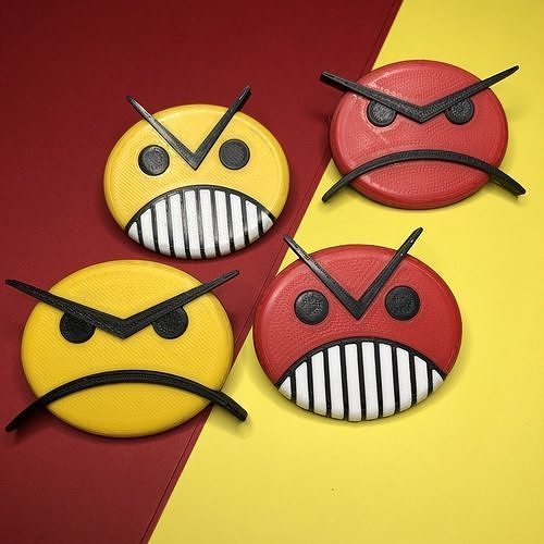 Warhammer 40K Angry Marines Chapter Emblem Badges 3D model 3D printable ...