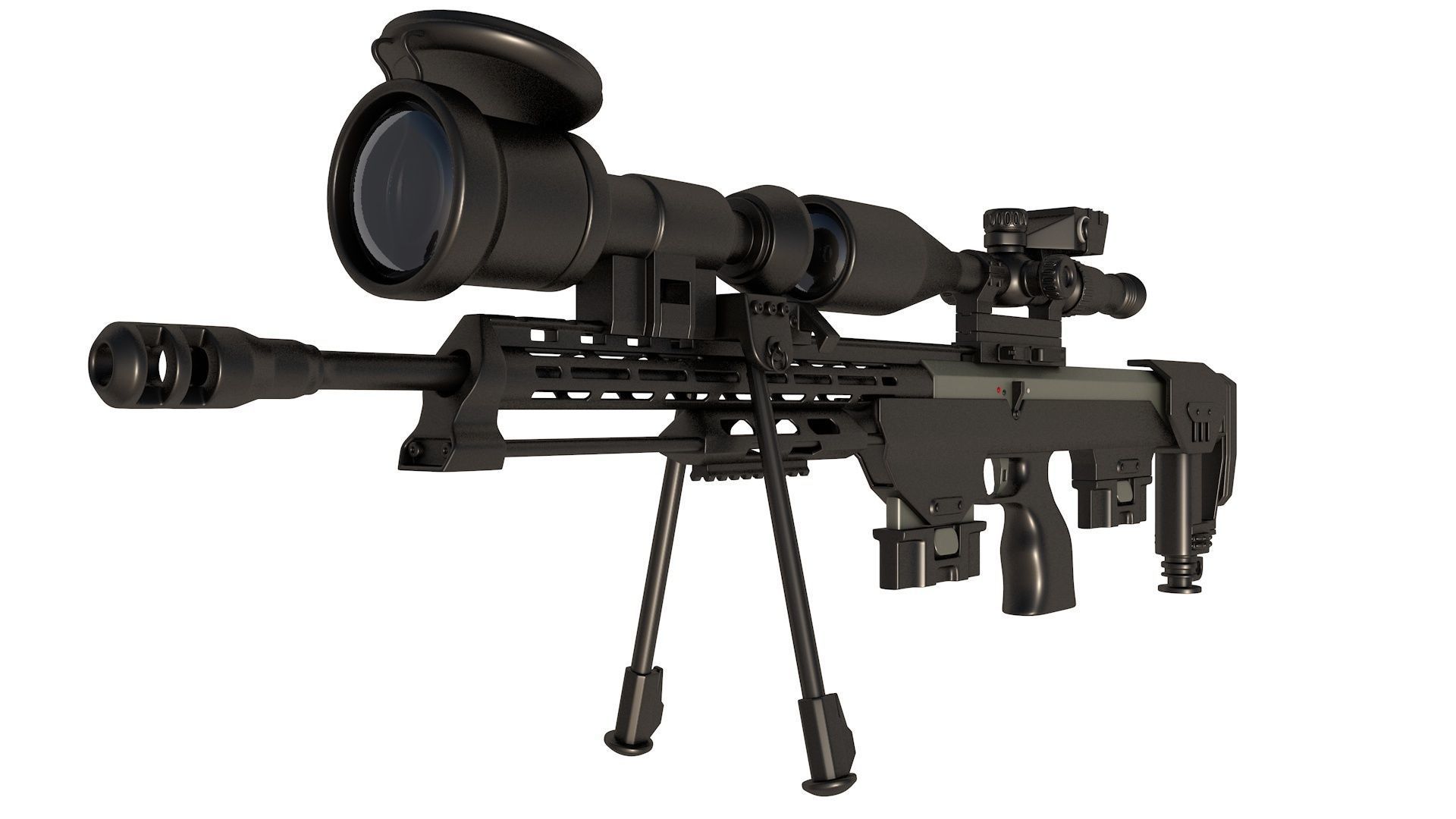 Sniper Rifle DSR-50 3D model | CGTrader