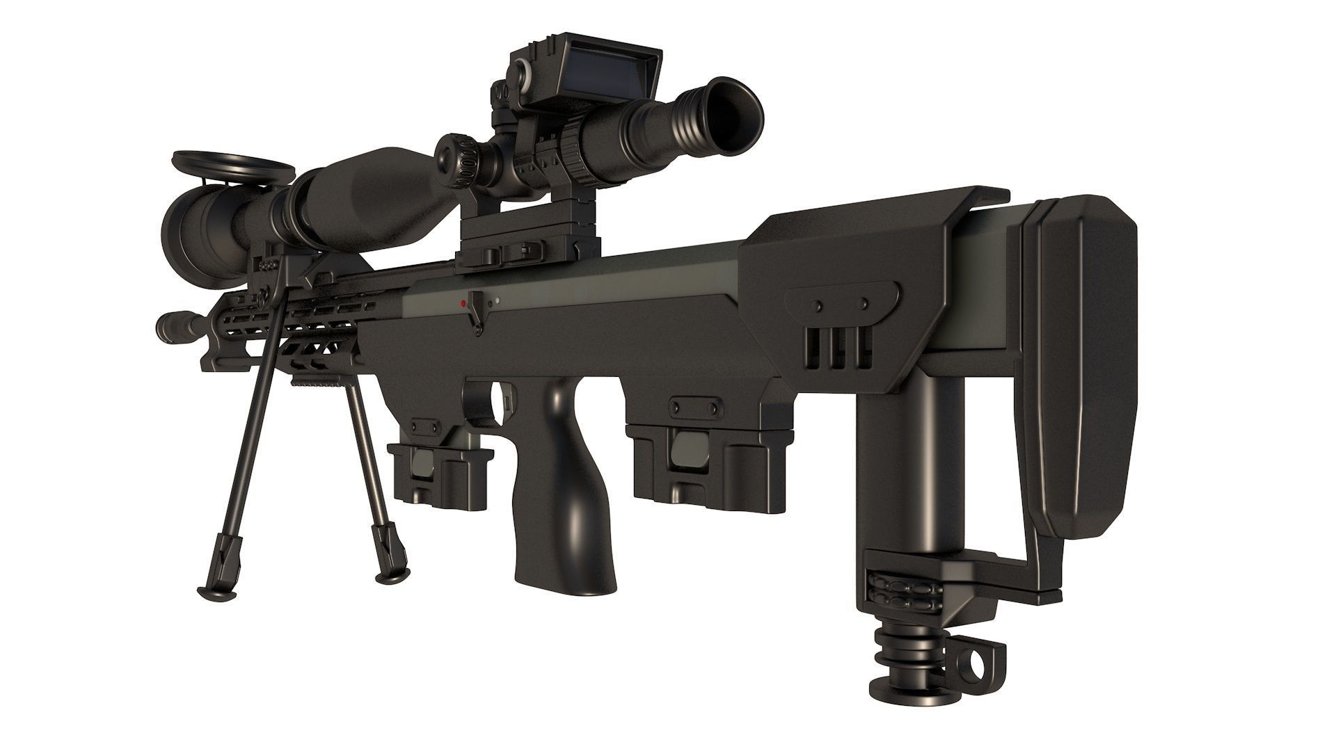 Sniper Rifle DSR-50 3D model | CGTrader