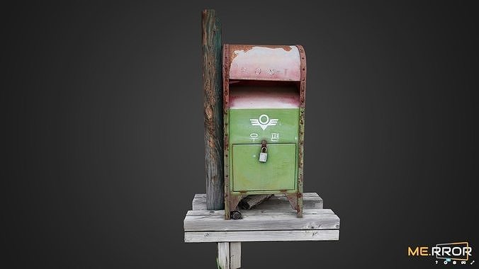 3D model Koera Old Rusty Post Box VR / AR / low-poly | CGTrader