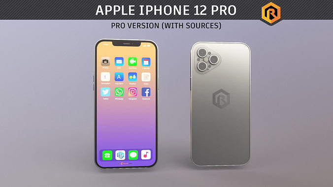 3D model Apple iPhone 12 - PRO Edition VR / AR / low-poly | CGTrader