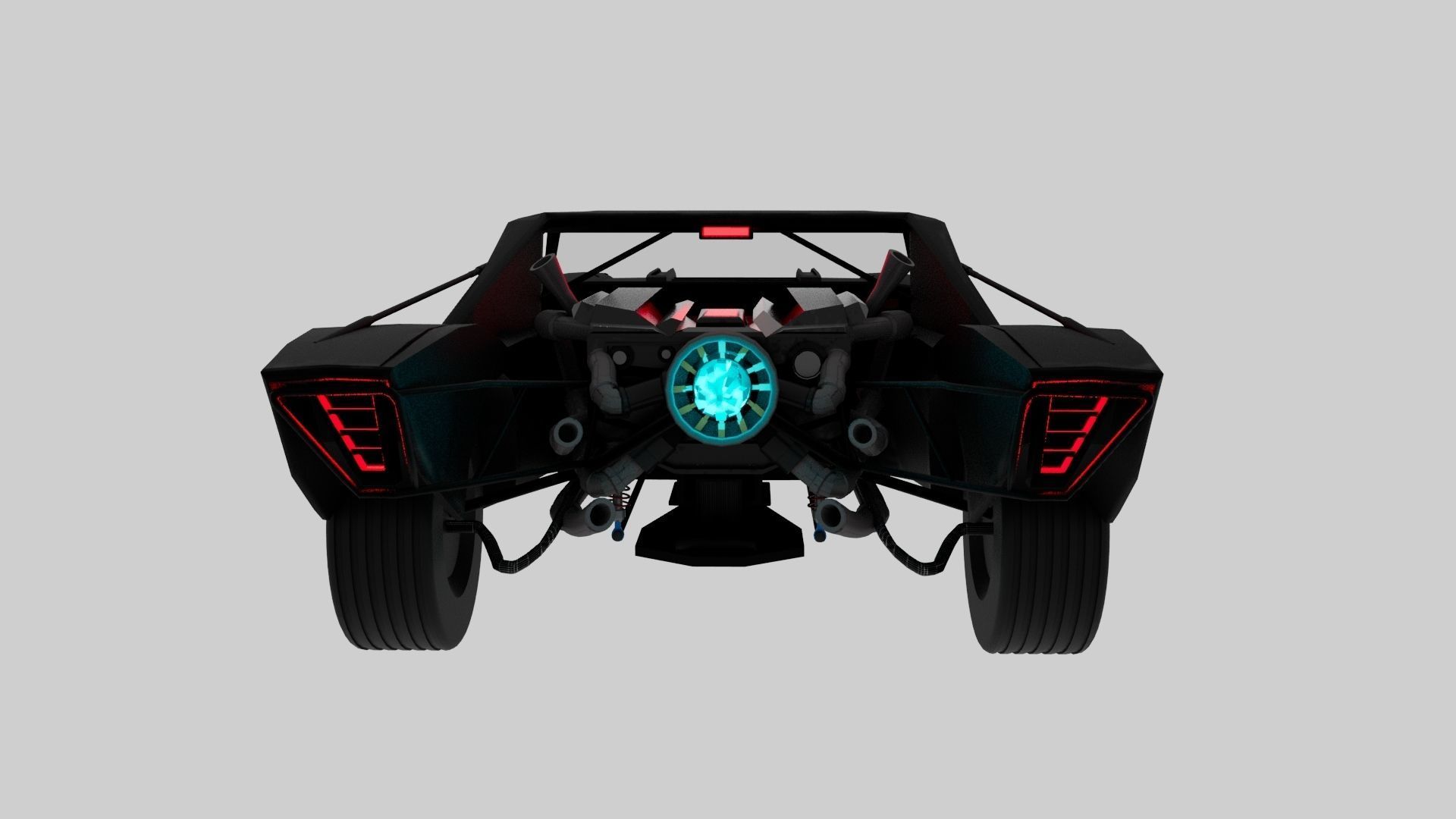 The Batman 2022 batmobile iwth lights 3D model | CGTrader