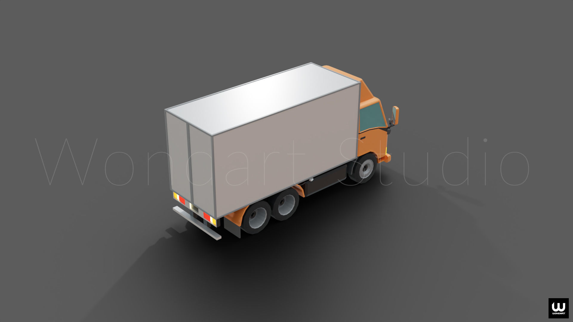 3D model Concept Cartoon Lorry Truck VR / AR / low-poly | CGTrader