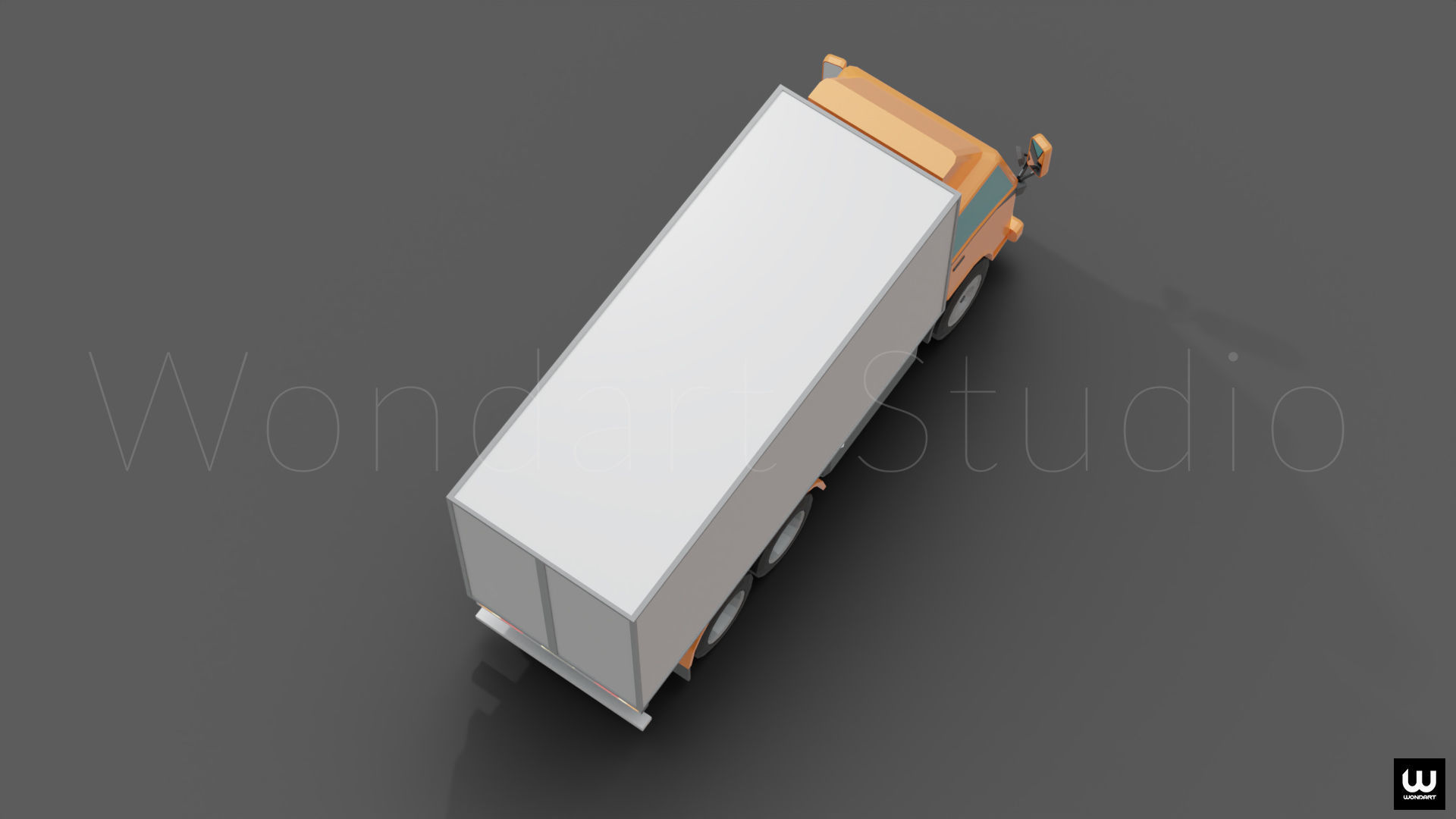 3D model Concept Cartoon Lorry Truck VR / AR / low-poly | CGTrader