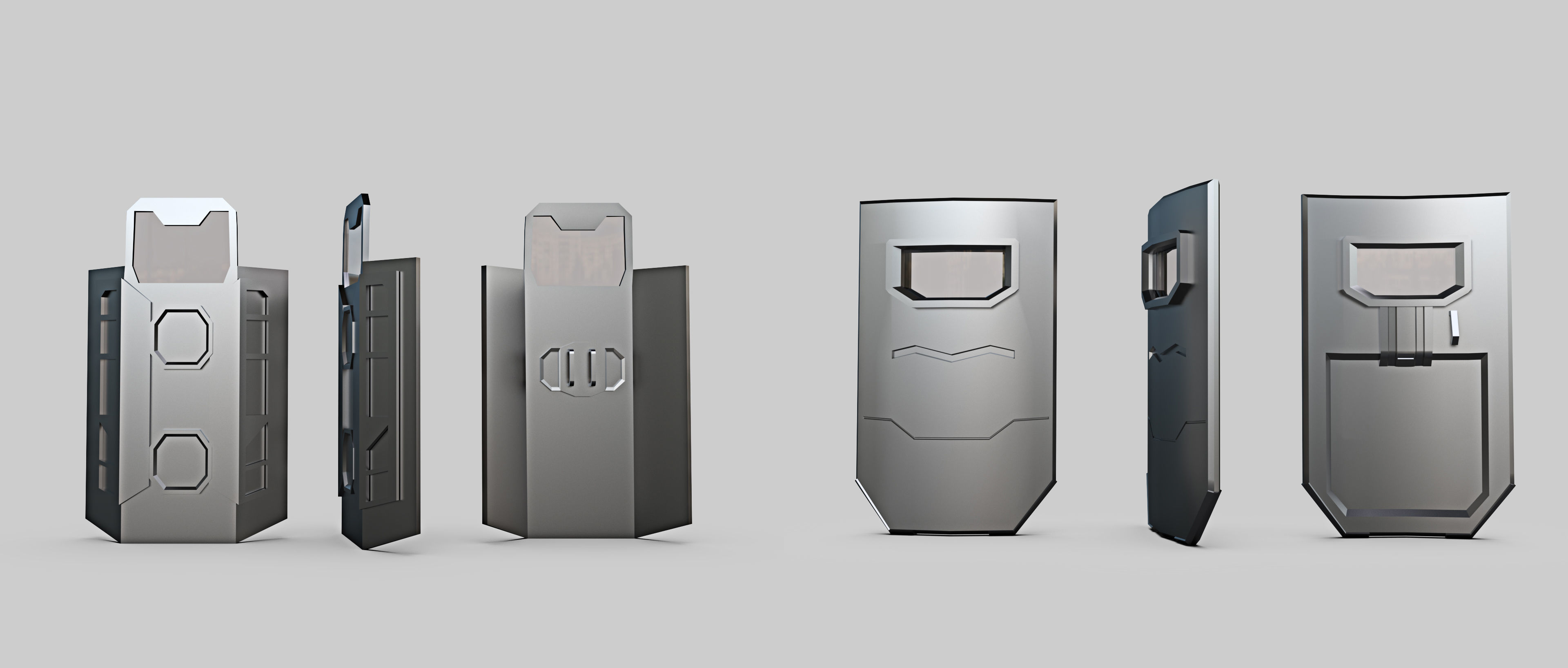 Sci-Fi Shield Base Mesh 3D model | CGTrader