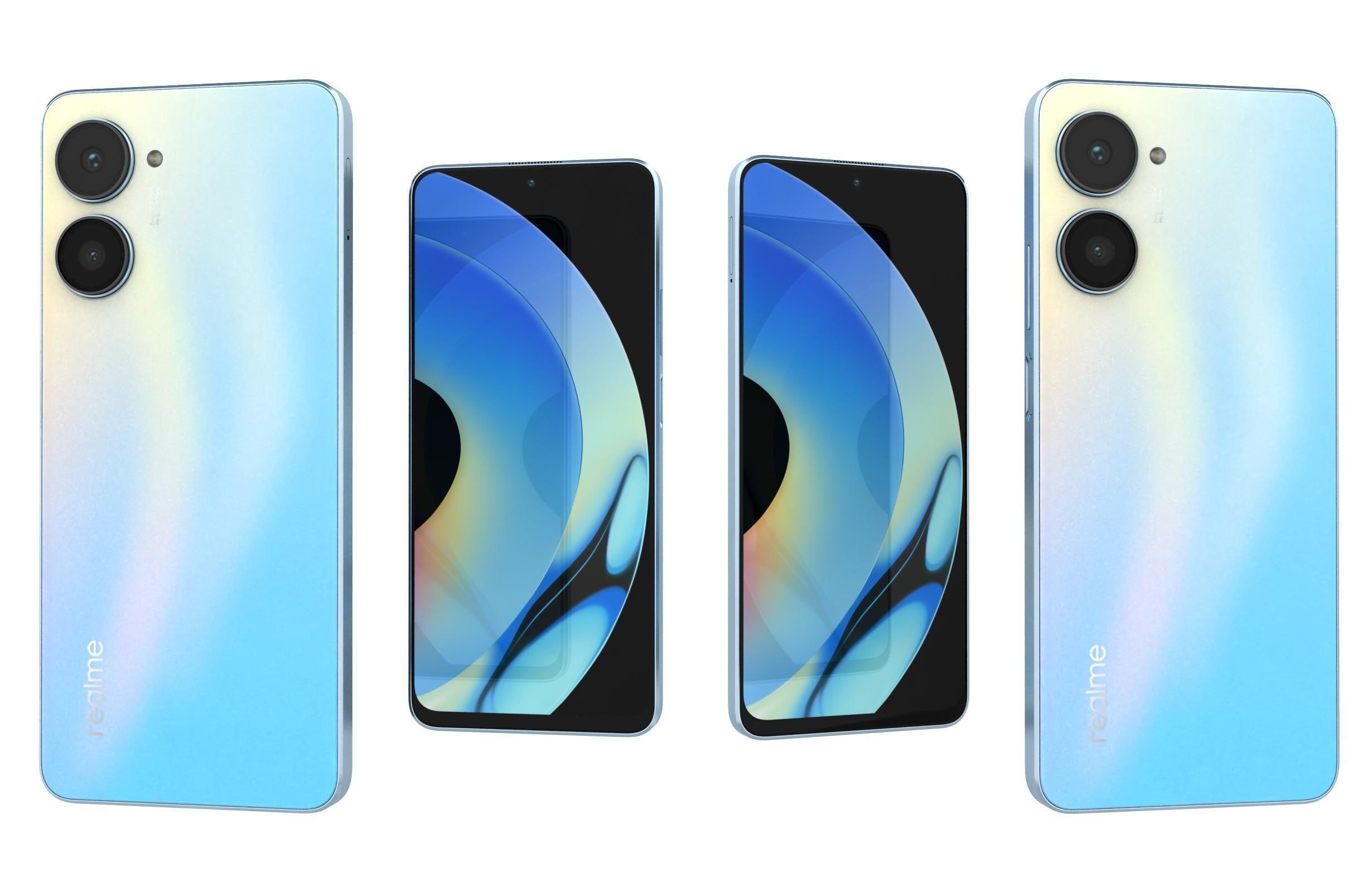 Realme 10 Pro Blue 3D model | CGTrader