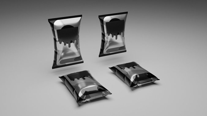 3D model Chips Packet Pack VR / AR / low-poly | CGTrader