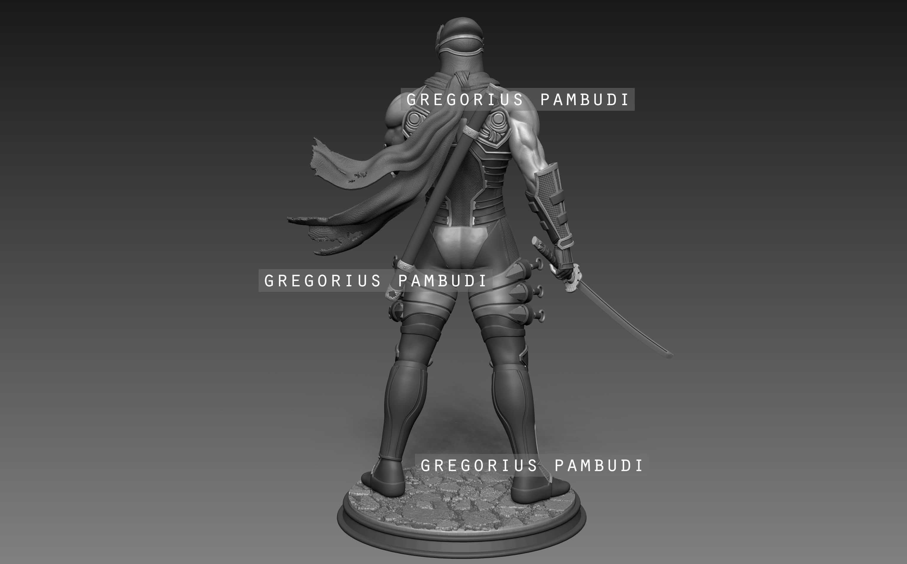 Ryu Hayabusa Ninja Gaiden Fan Art Statue 3d Printable 3D model 3D ...