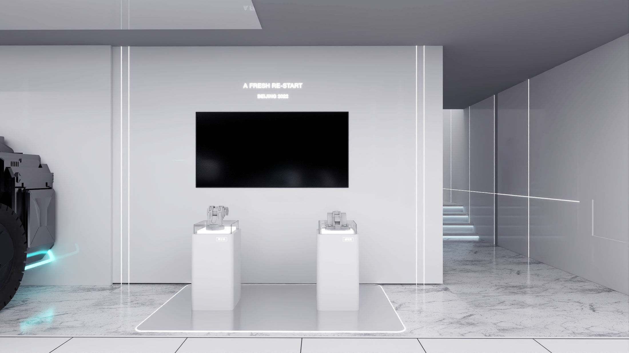 auto booth 3D model | CGTrader