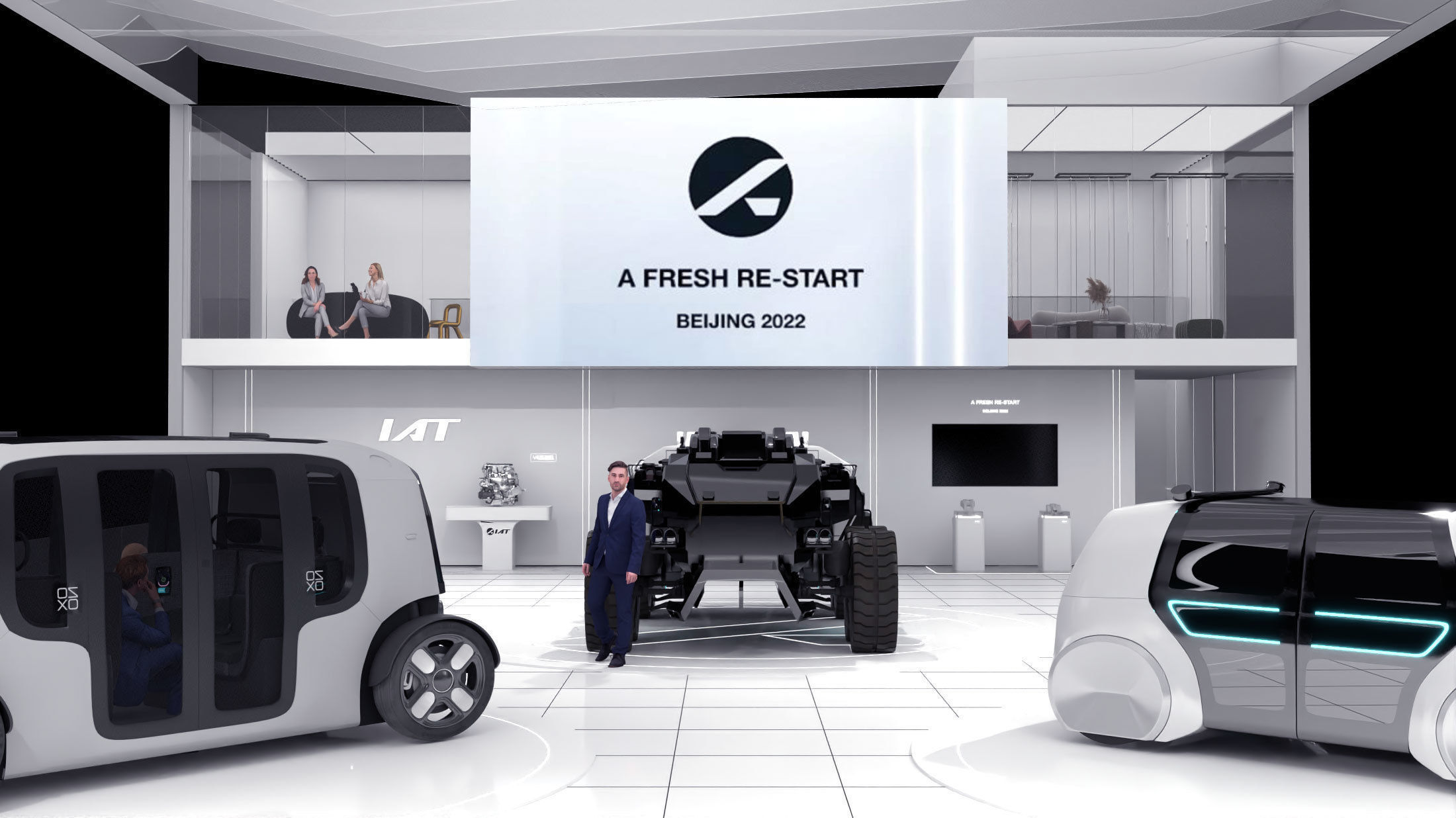 auto booth 3D model | CGTrader