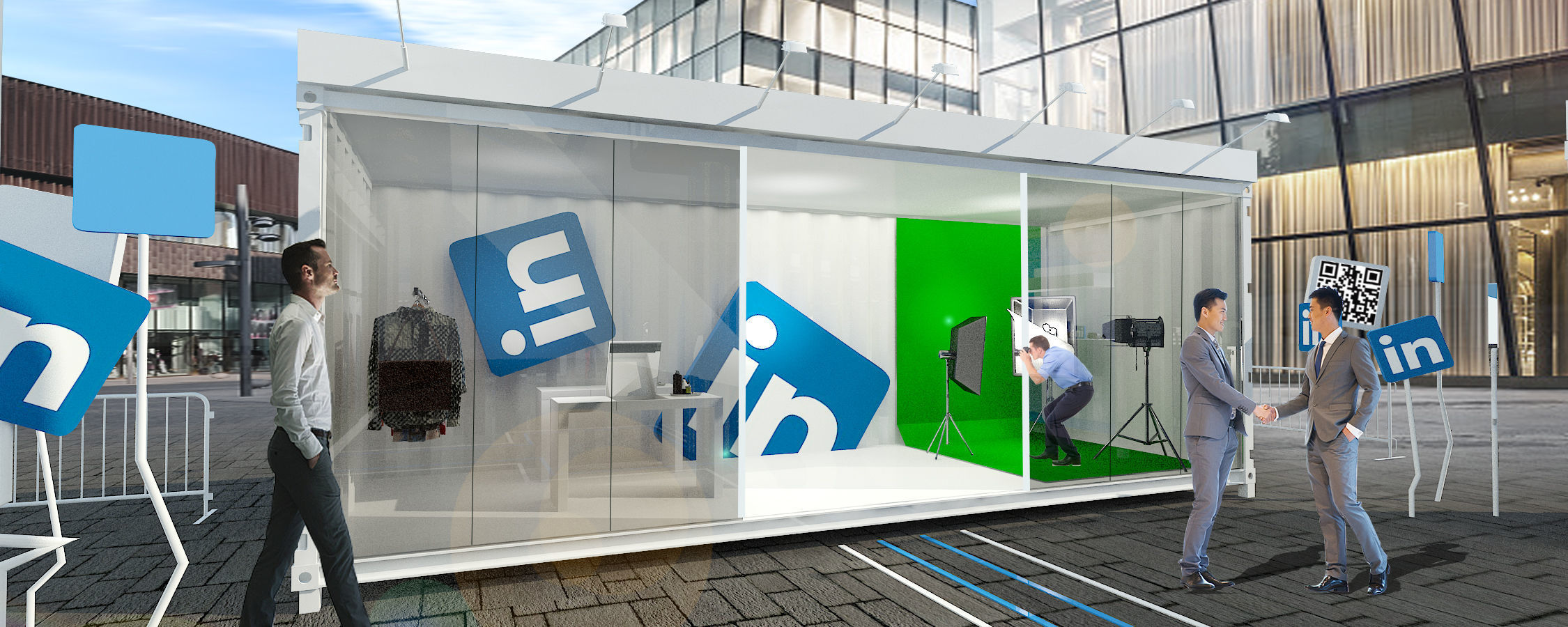 container booth 3D model | CGTrader