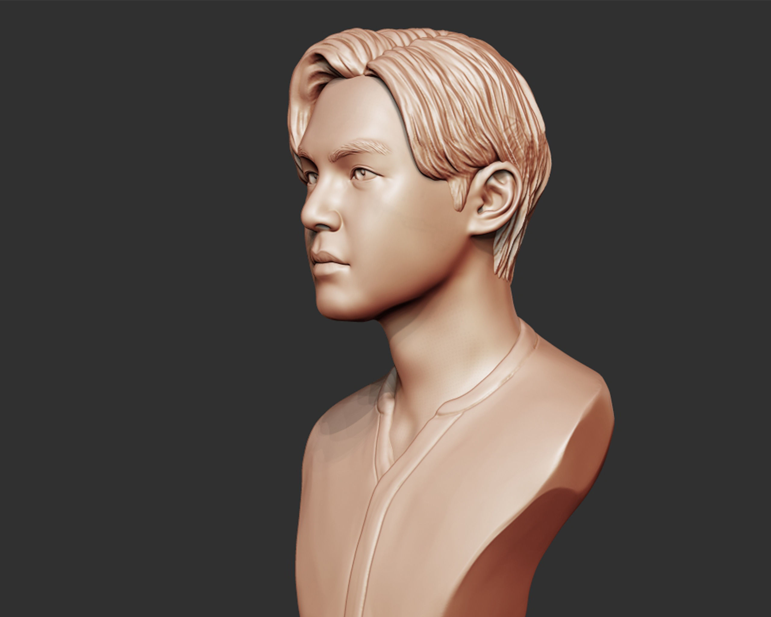 BTS member V bust 3D model 3D printable | CGTrader