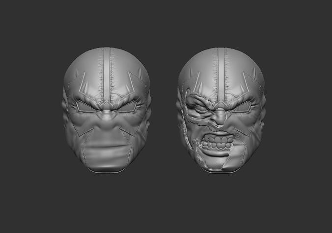 Bane - Headsculpt for Action Figures 3D model 3D printable | CGTrader