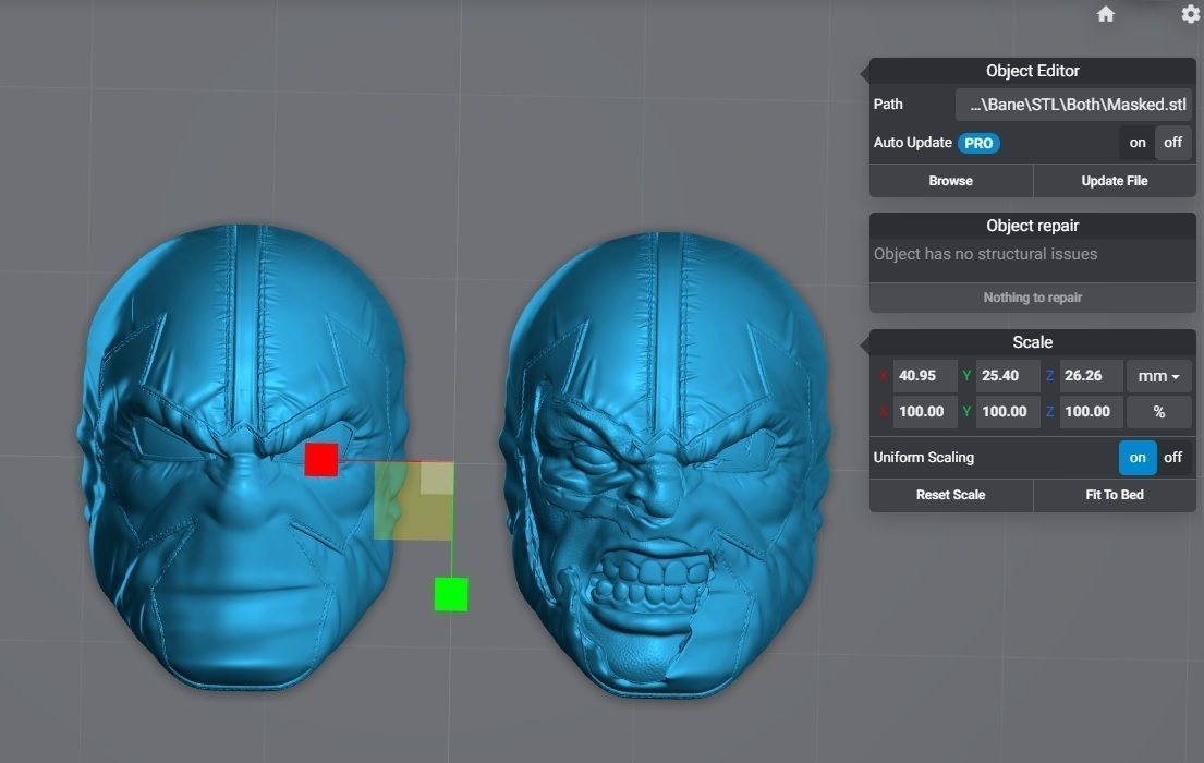 Bane - Headsculpt for Action Figures 3D model 3D printable | CGTrader