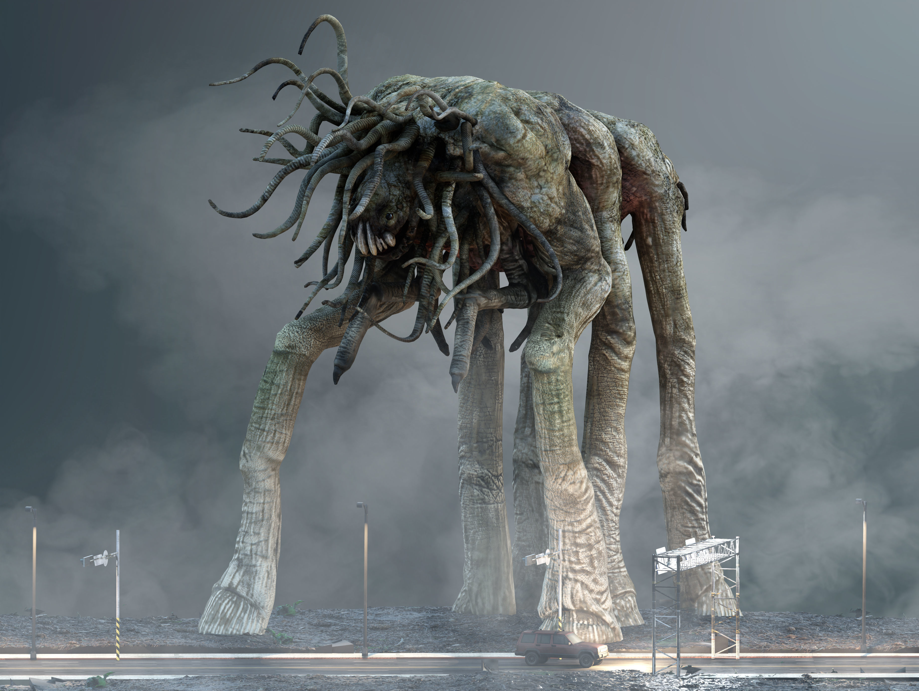 3D model Creature of the Mist VR / AR / low-poly rigged | CGTrader