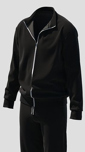 3D model MALE TRACKSUIT w MD file and obj file 3D model VR / AR / low ...