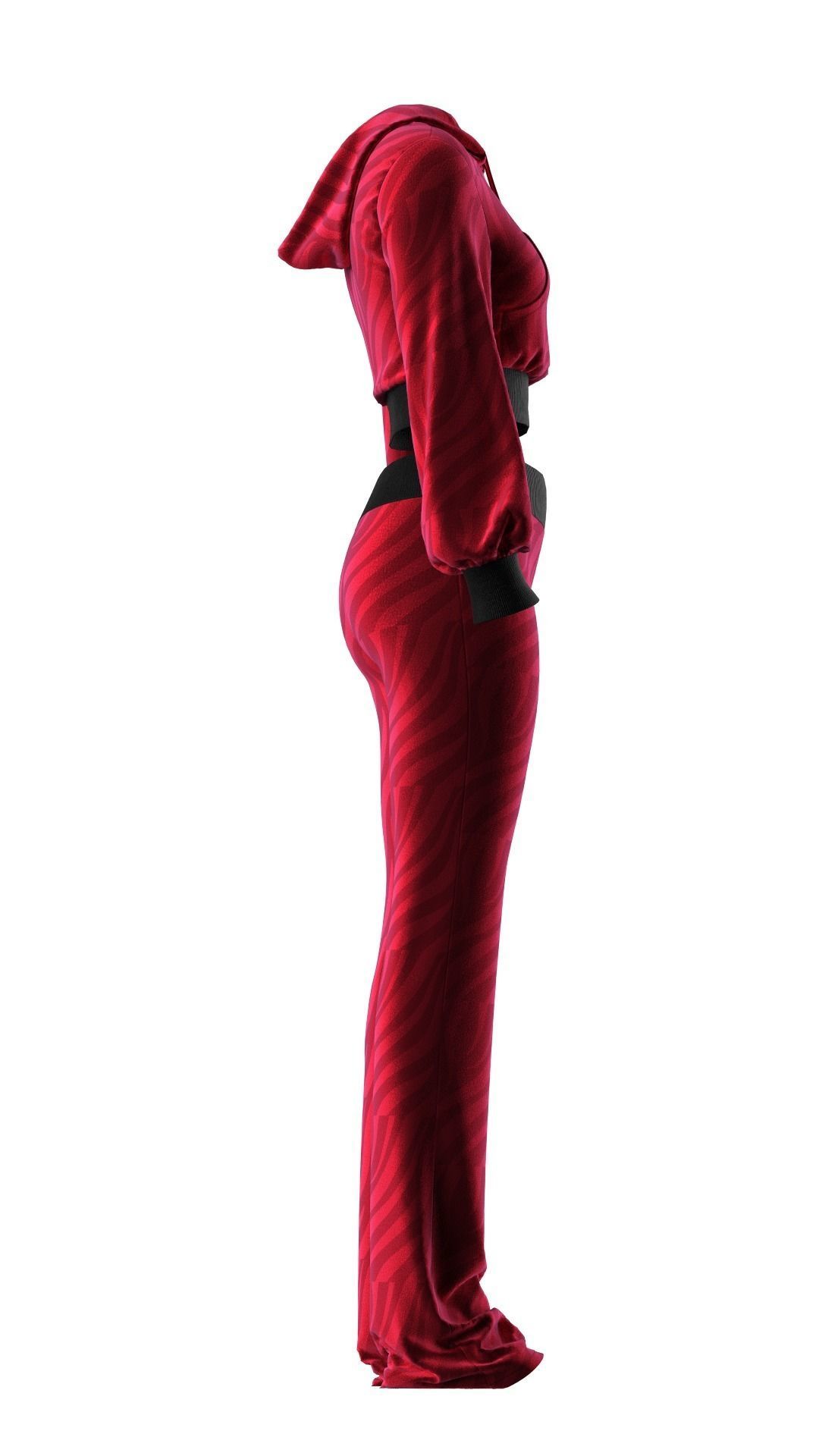 3D model FEMALE TRACKSUIT w MD file and obj file 3D model 3D model VR ...