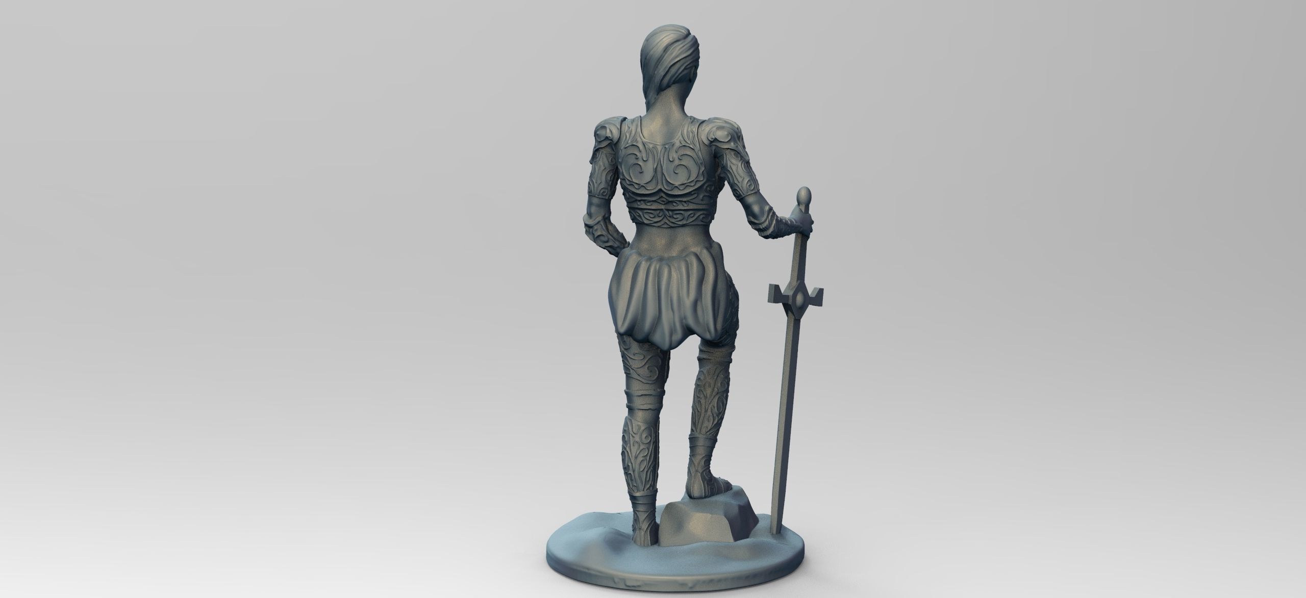 Femail Knight - 3D Print 3D model 3D printable | CGTrader