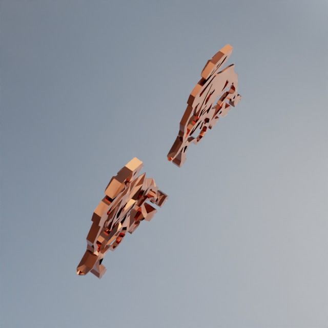 3D Printable Earrings Pedant 3D model 3D printable | CGTrader