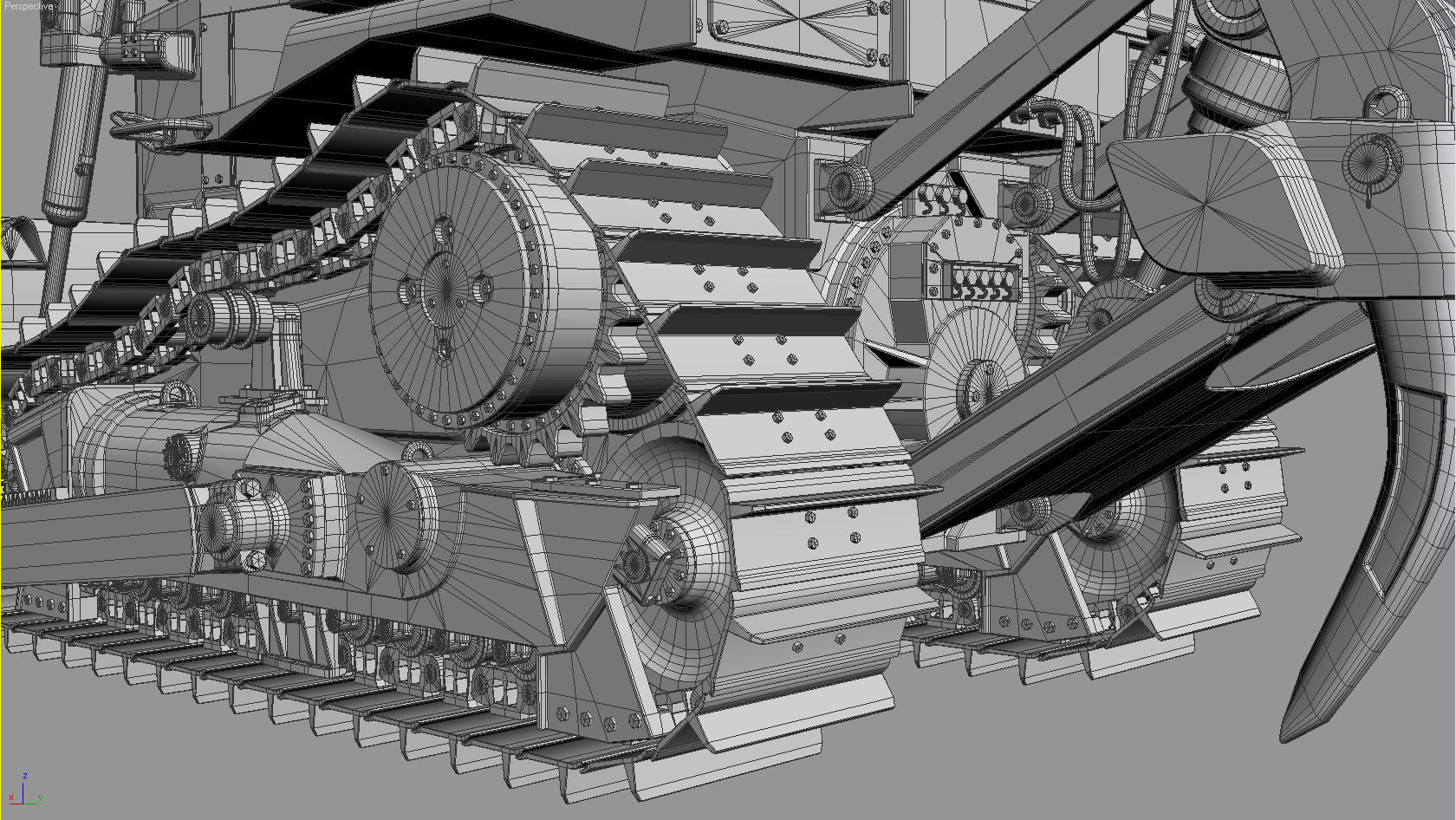 Crawler Dozer D6R 3D model | CGTrader